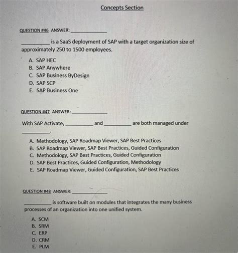 Solved Is A Saas Deployment Of Sap With A Target