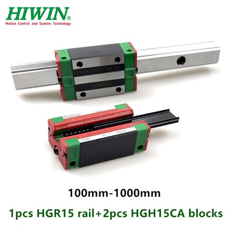 Original Hiwin Xy Table 1pc Hgr15 Linear Guide Rail 15mm Guideway Rod Set 2pcs Slide Bearing