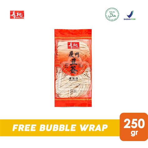 Jual Mie Lebar Kering Sau Tao Mee Pok Amoy Bean Strip Noodle 250