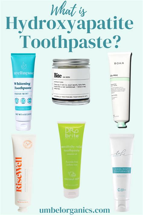 6 brands of hydroxyapatite toothpaste Natural Toothpaste, Sls Free ...