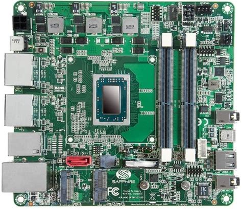 Sapphire Launches Fs Fp5v Mini Stx Motherboard With Embedded Amd Ryzen V1000 Apu Hothardware
