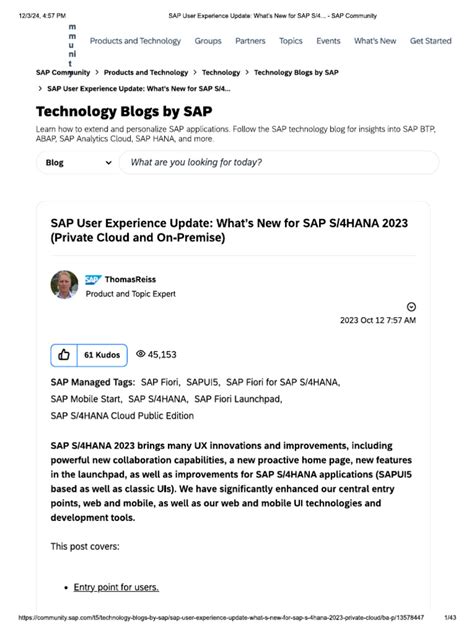 Sap User Experience Update Pdf
