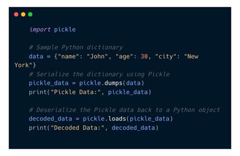 Data Serialization In Python Json Vs Pickle