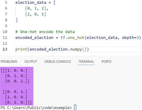 tensorflow one hot encoding