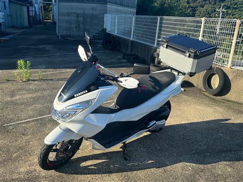 Amazon Emt Box 容量55l Pcx専用 ボックスandキャリア セット シルバー Newステンレスヒンジタイプ バックレスト付