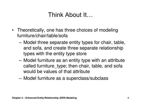 Ppt Chapter 4 Enhanced Entity Relationship Eer Modeling Powerpoint Presentation Id 266231