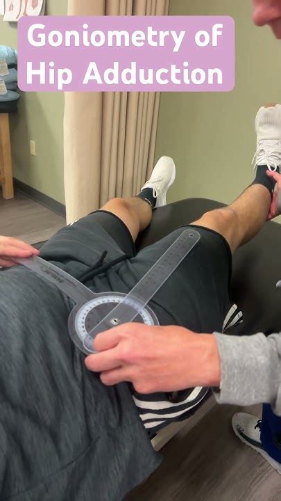 Goniometry Hip Adduction Youtube