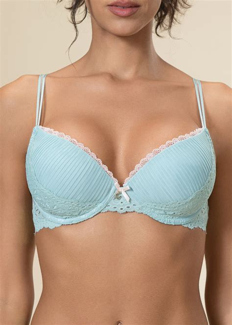 Annie Seductive Underwired Demi Blue Lace Bra