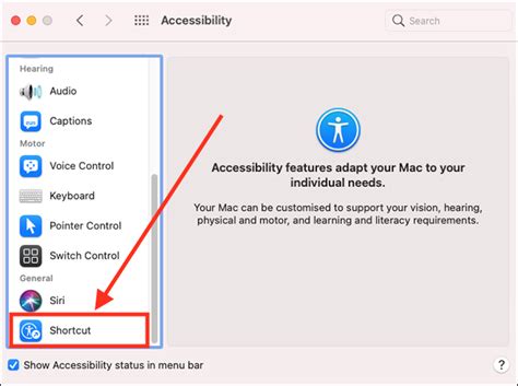 How To Use A Keyboard Shortcut To Quickly Enable Accessibility Options In Macos 11 Big Sur