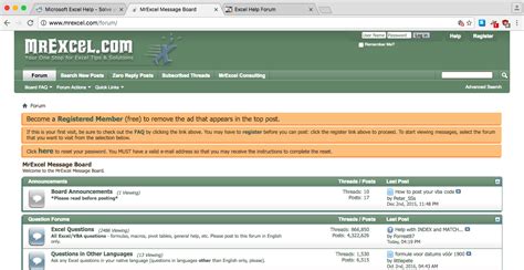Excel The Best Forums To Ask Questions