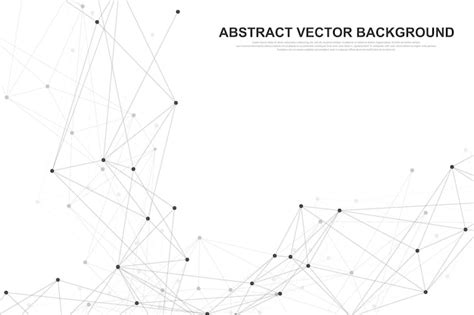 Premium Vector Abstract Plexus Background With Connected Lines And Dots