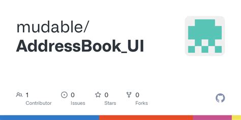 Github Mudableaddressbookui