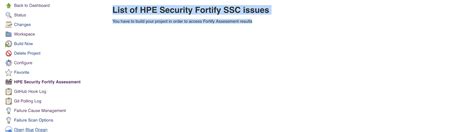 Hpe Security Fortify Assessment Is Not Showing List Of Hpe Security