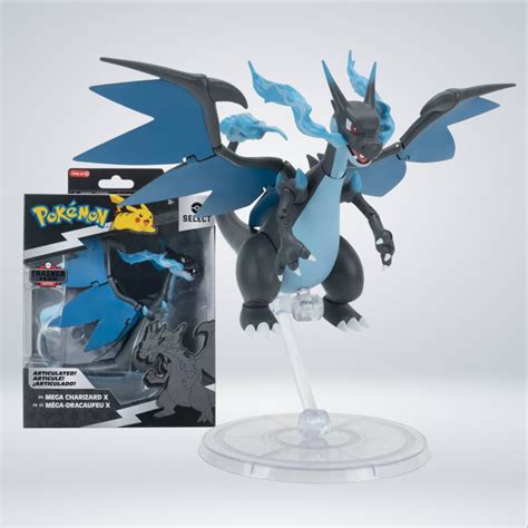 Figura Pokemon Select Mega Charizard X Articulado Cd Store