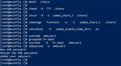 Samba Server Configuration In Redhat Linux