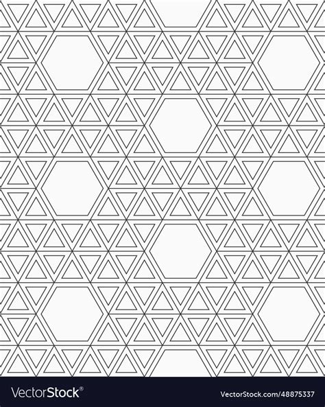 Seamless Pattern Geometric Linear Royalty Free Vector Image
