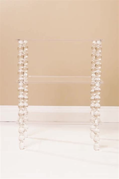 Lillian Side Table [video] [video] Acrylic Side Table Decor Display Side Table