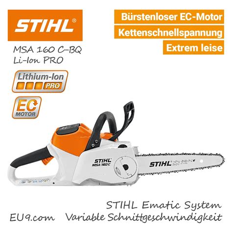 Stihl Msa C Bq Kettens Ge Li Ion Pro Jetzt G Nstig Kaufen