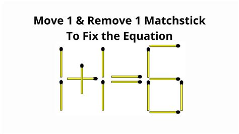 How To Solve Matchstick Puzzles