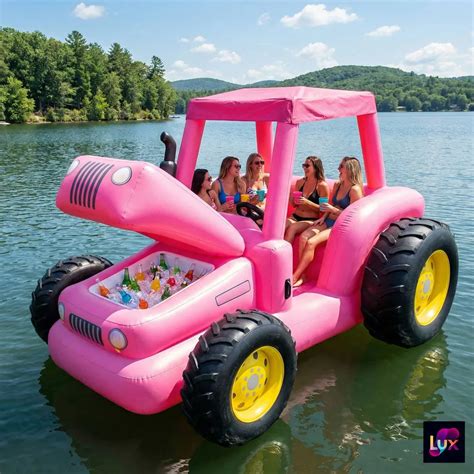 Inflatable Tractor Lake Floats Turning Your Summer Into A Countryside