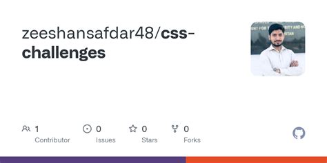 Github Zeeshansafdar48css Challenges