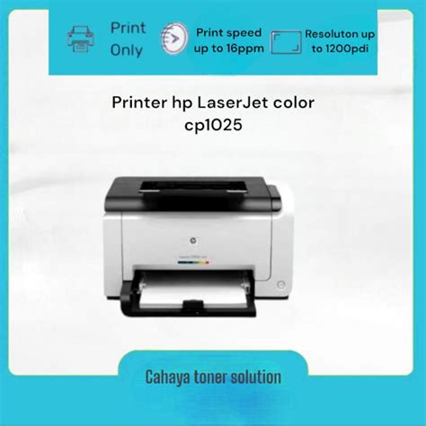Jual Printer Hp Laserjet Color Cp1025 Shopee Indonesia