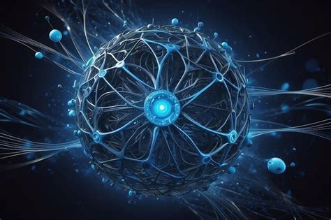 Premium Photo Dynamic Blue Hues Symbolizing Vital Network