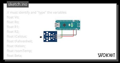 Help Me Out With This Code To Measure The Temperature Using Ntc 103