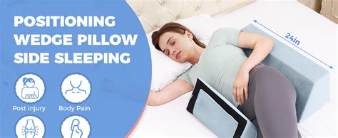 Side Sleeping Positioning Wedge Pillow Belt Connection