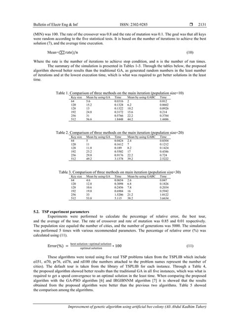 Improvement Of Genetic Algorithm Using Artificial Bee Colony Pdf