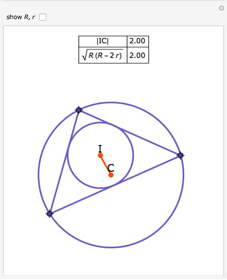 Eulers Triangle Formula Wolfram Demonstrations Project