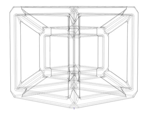Sq Tesseract Hypercube 3d Printing Model Threeding