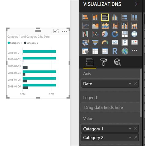 solved re compare two values side by side in bar chart microsoft