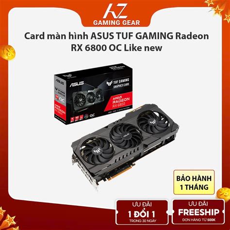 Vga Asus Radeon Rx 6800 16gb Gdr6 Tuf Gaming Like New Full Box Shopee Malaysia