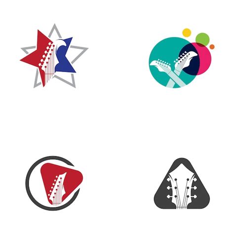 Premium Vector Guitar Vector Icon Illustration