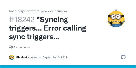 Syncing Triggers Error Calling Sync Triggers Badrequest Error