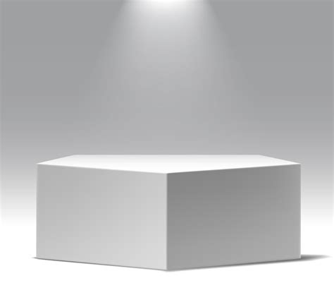 박물관 박람회 빈 제품 스탠드 무료 벡터