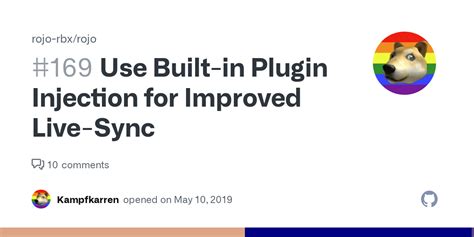 Use Built In Plugin Injection For Improved Live Sync Issue Rojo Rbx Rojo GitHub