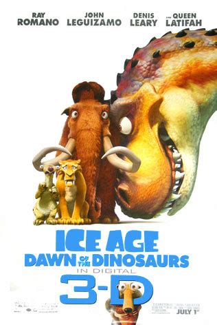 Ice Age Dawn Of The Dinosaurs In Digital 3 D Movie Poster