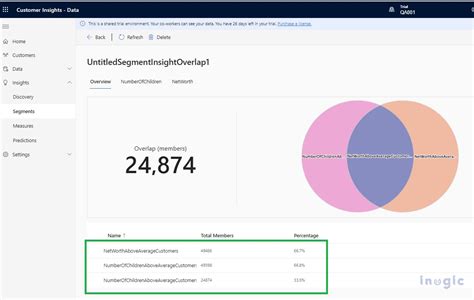 Segment Insights Preview Feature Using Differentiator And Overlap