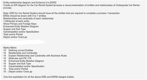 solved entity relationship diagram and enhance it to eerd