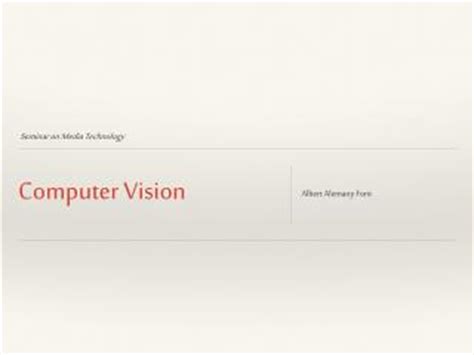 PPT Computer Vision PowerPoint Presentation Free Download ID 4368009