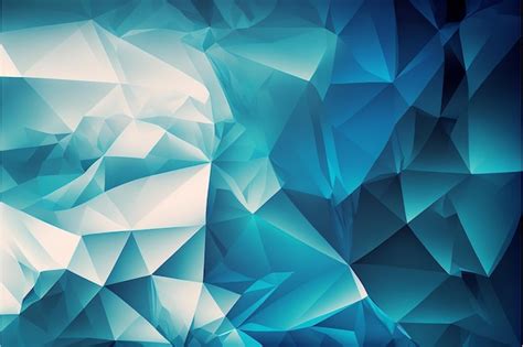 Premium Photo Abstract Polygonal Blue Background 3d Rendering