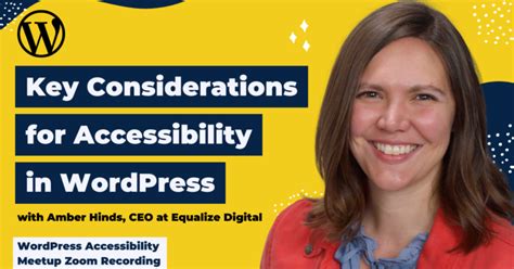 Key Considerations For Accessibility In Wordpress Amber Hinds Equalize Digital
