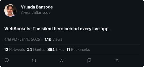 Vrunda Bansode On Linkedin Websockets Realtimeweb Javascripttips Liveupdates Webdev