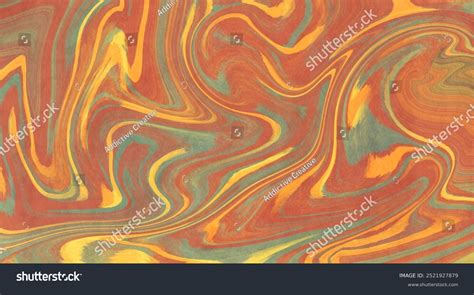 This Vibrant Illustration Showcases Abstract Marbled Stock Illustration