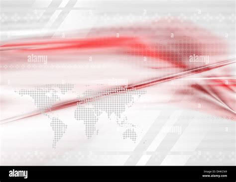 Abstract Technology Background With World Map Eps Vector Design