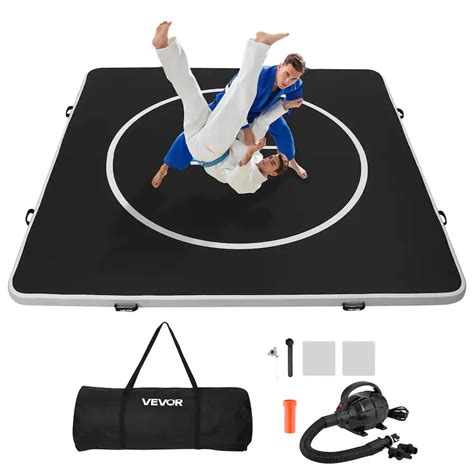 Vevor 10x10 Ft Wrestling Mat Inflatable Martial Arts Thick Mat For Home Gym Exercise Pvc