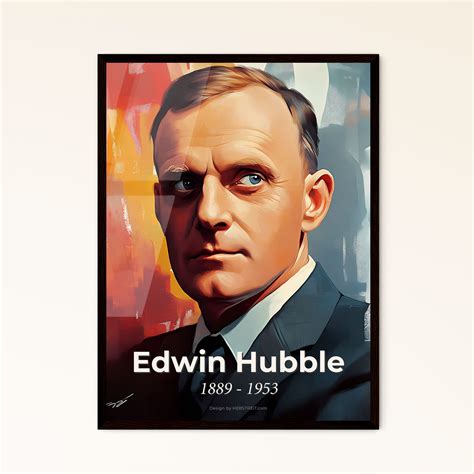 Portrait Of Edwin Hubble 1889 1953 Hebstreit