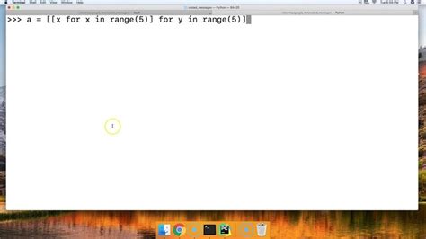 Python Multidimensional List With List Comprehension Comprehension Python Coding